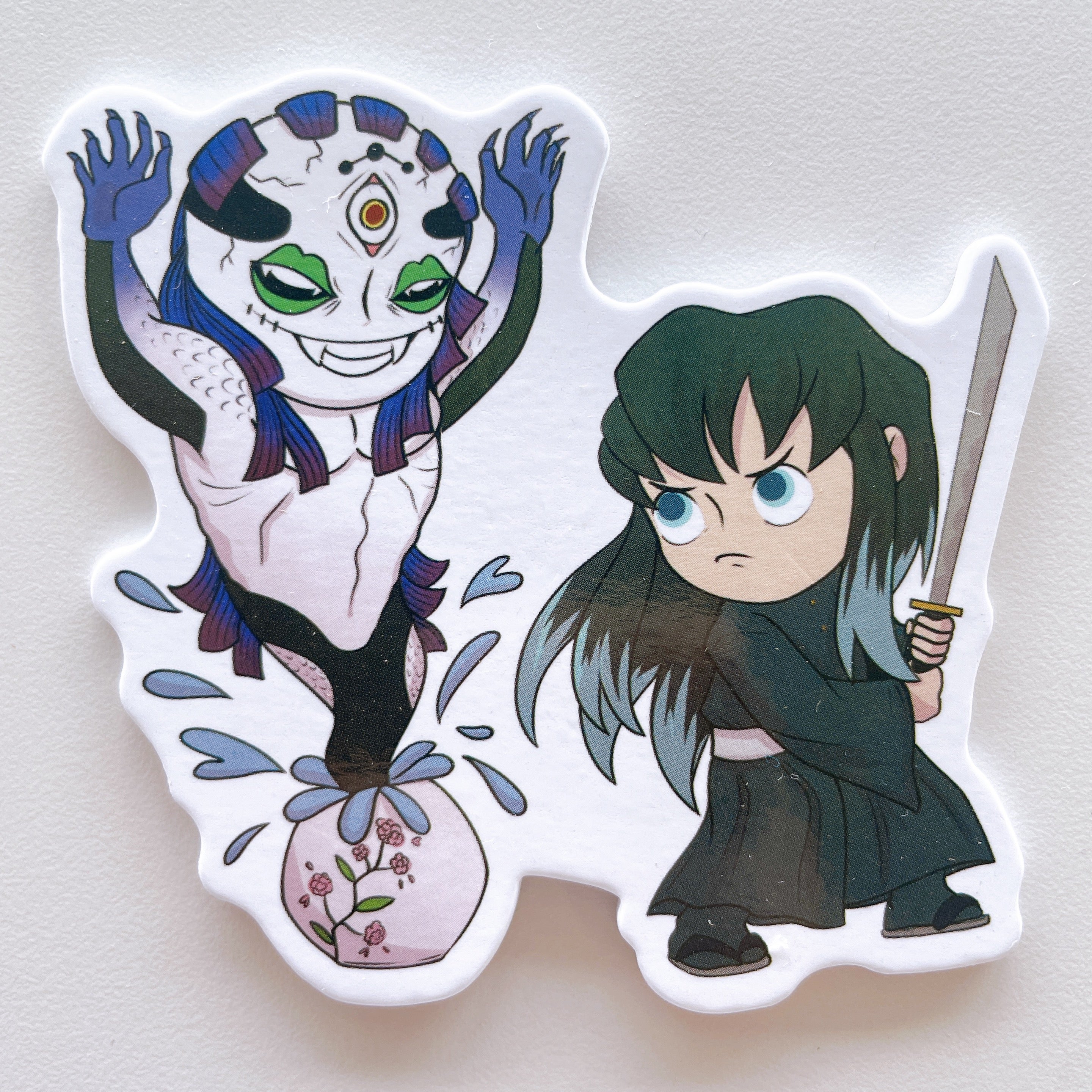 Muichiro and Gyokko Stickers | BOBA PUP